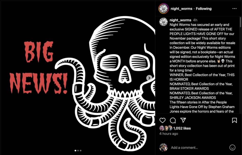 Feeling Night Wormy . . . - Stephen Graham Jones